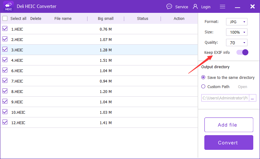 How To keep EXIF information?-转易侠HEIC转换器官网
